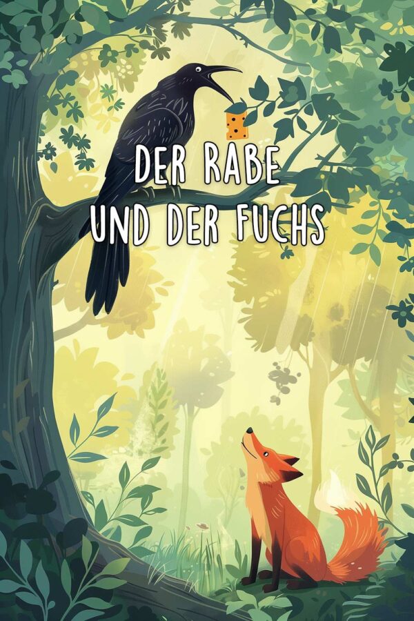 Der Rabe und der Fuchs – Fabel von Äsop