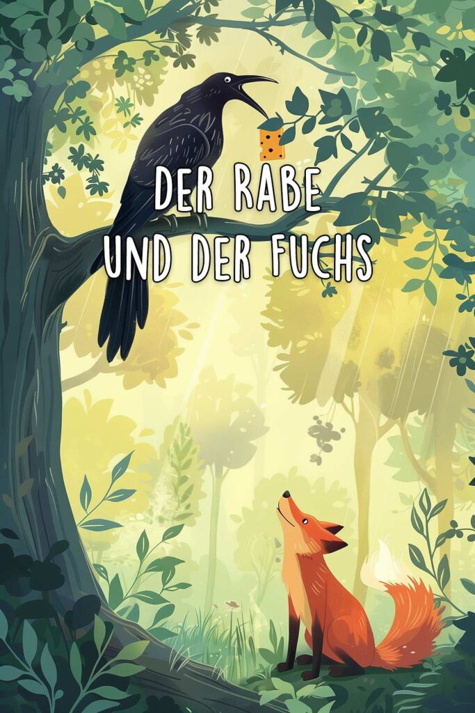 Der Rabe und der Fuchs – Fabel von Äsop
